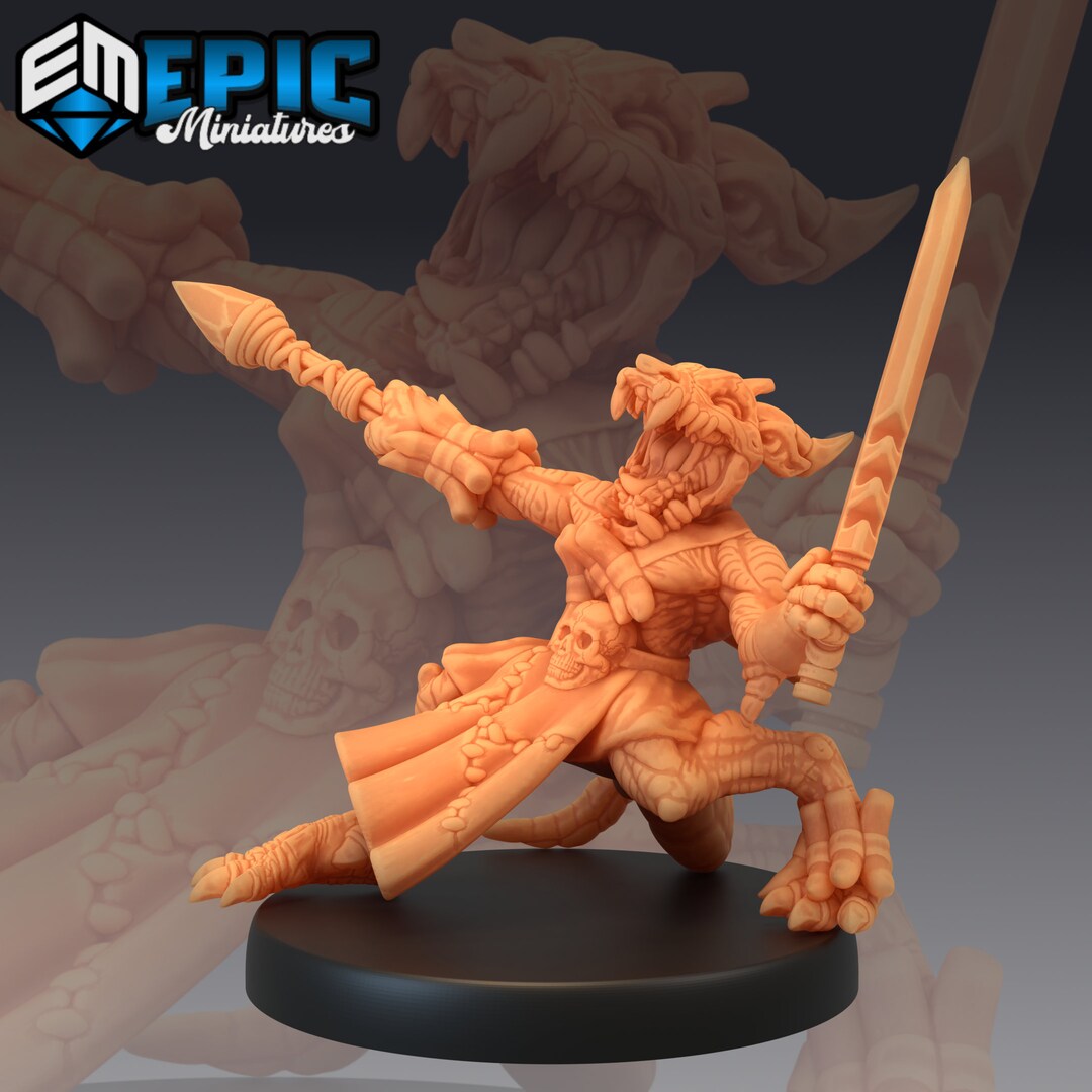 Kobold Warrior Skull Mask - Epic Miniatures | Kobold, Warrior, Skull ...