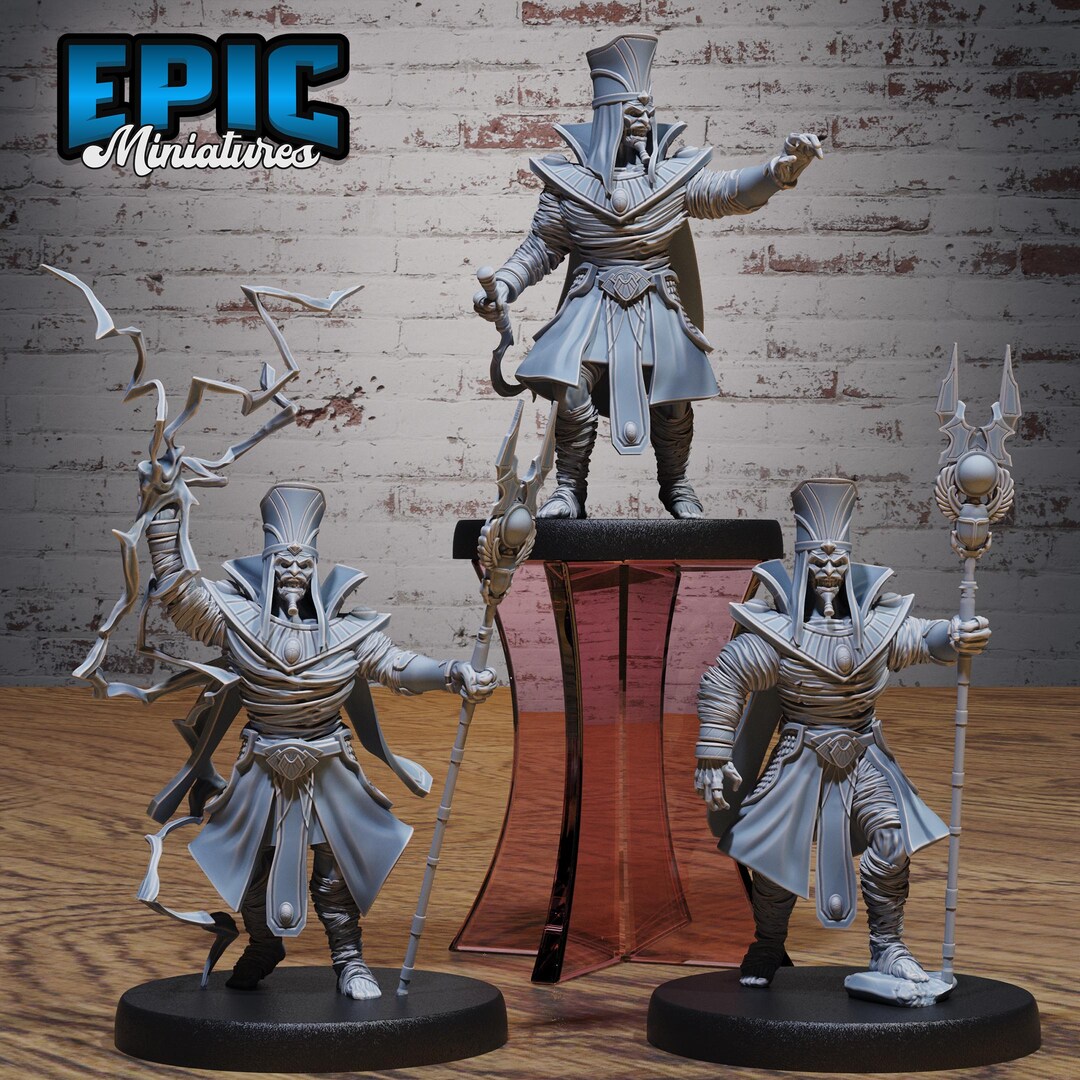 Mummy Lord - Epic Miniatures | #123 -death Desert - Etsy