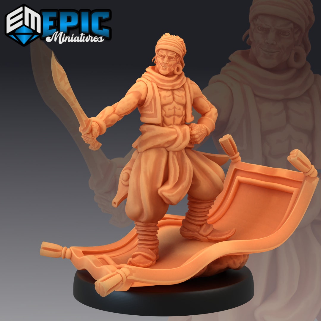 Aladdin - Epic Miniatures | Flying Carpet, Aladdin - Etsy