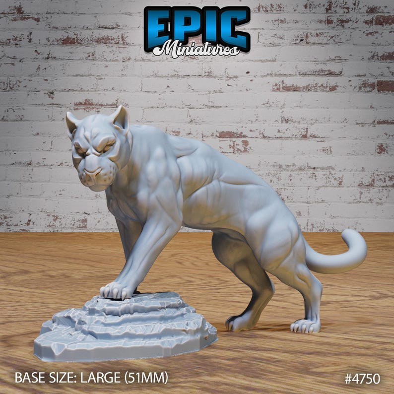 Black Panther - Epic Miniatures | #108 - Old Fables - Etsy