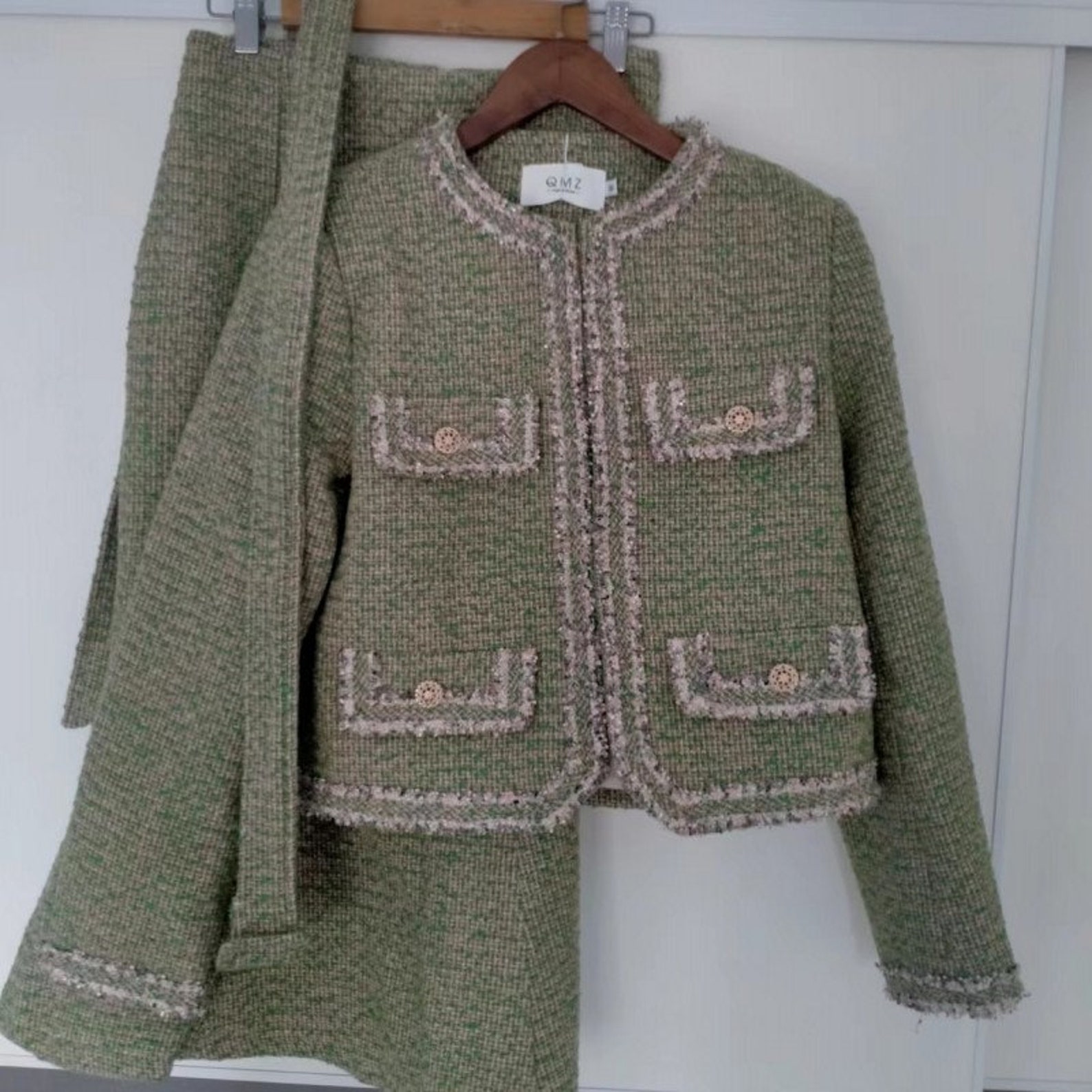 Fall Winter Sweet Luxury Tweed Women's All-match Jacket - Etsy