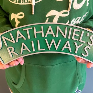 Personalised 3d Printed Train Headboard Door Plaque Sign – add Two ...