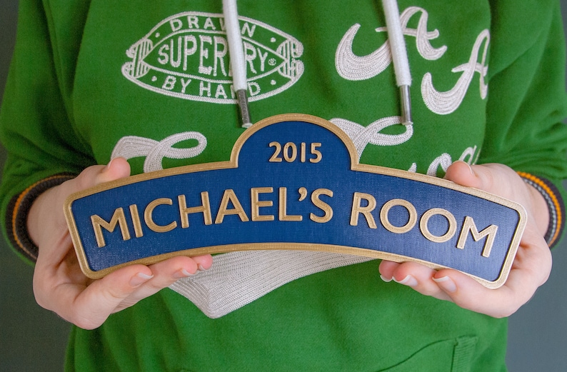 Personalised Train Nameplate Door Plaque Sign 3D Printed - Etsy UK