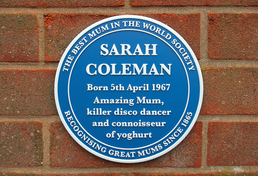 Personalised Replica Blue Plaque – 3D Printed Sign Totally Bespoke to ...