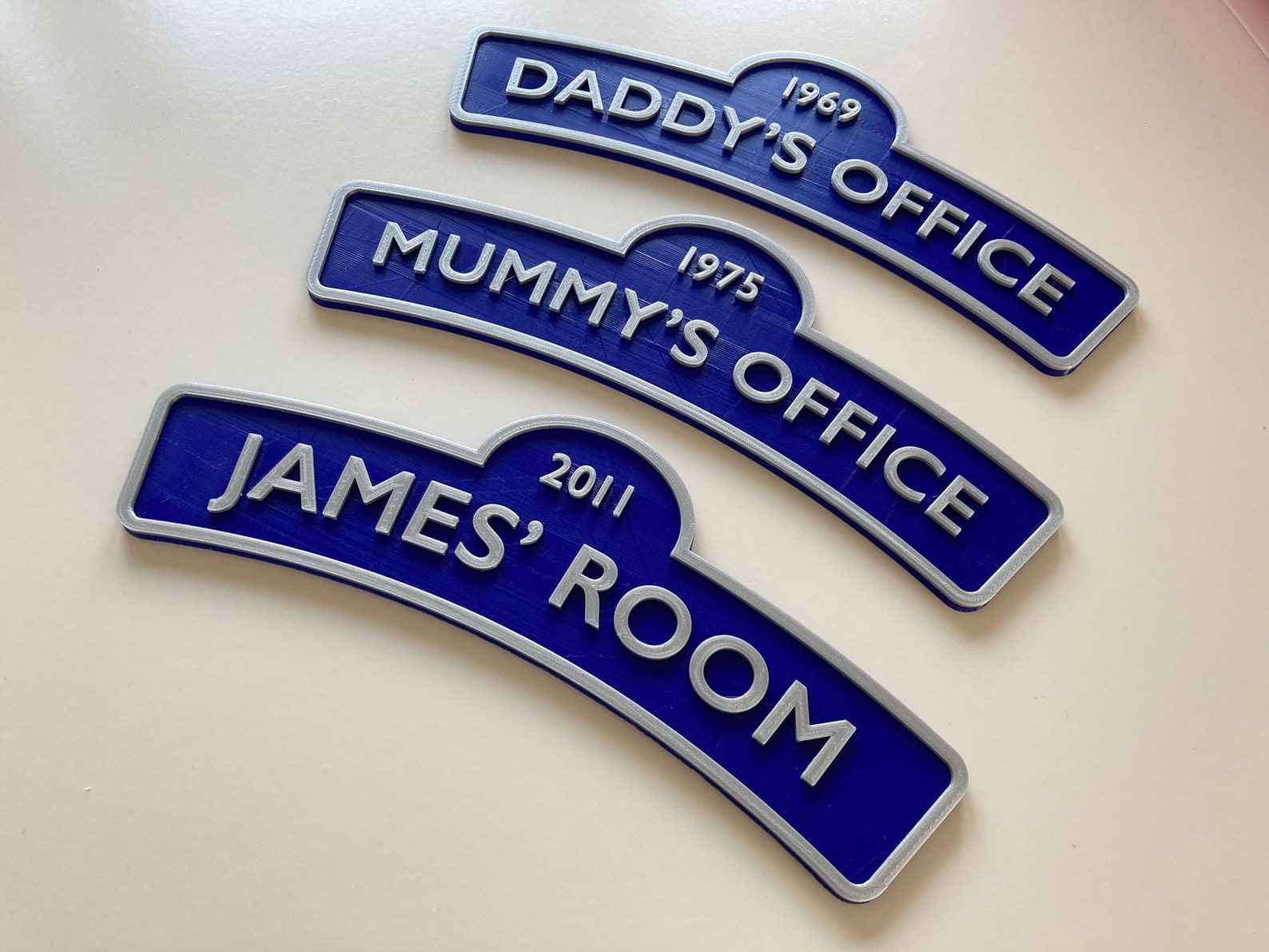 Personalised Train Nameplate Door Plaque Sign 3D Printed | Etsy UK