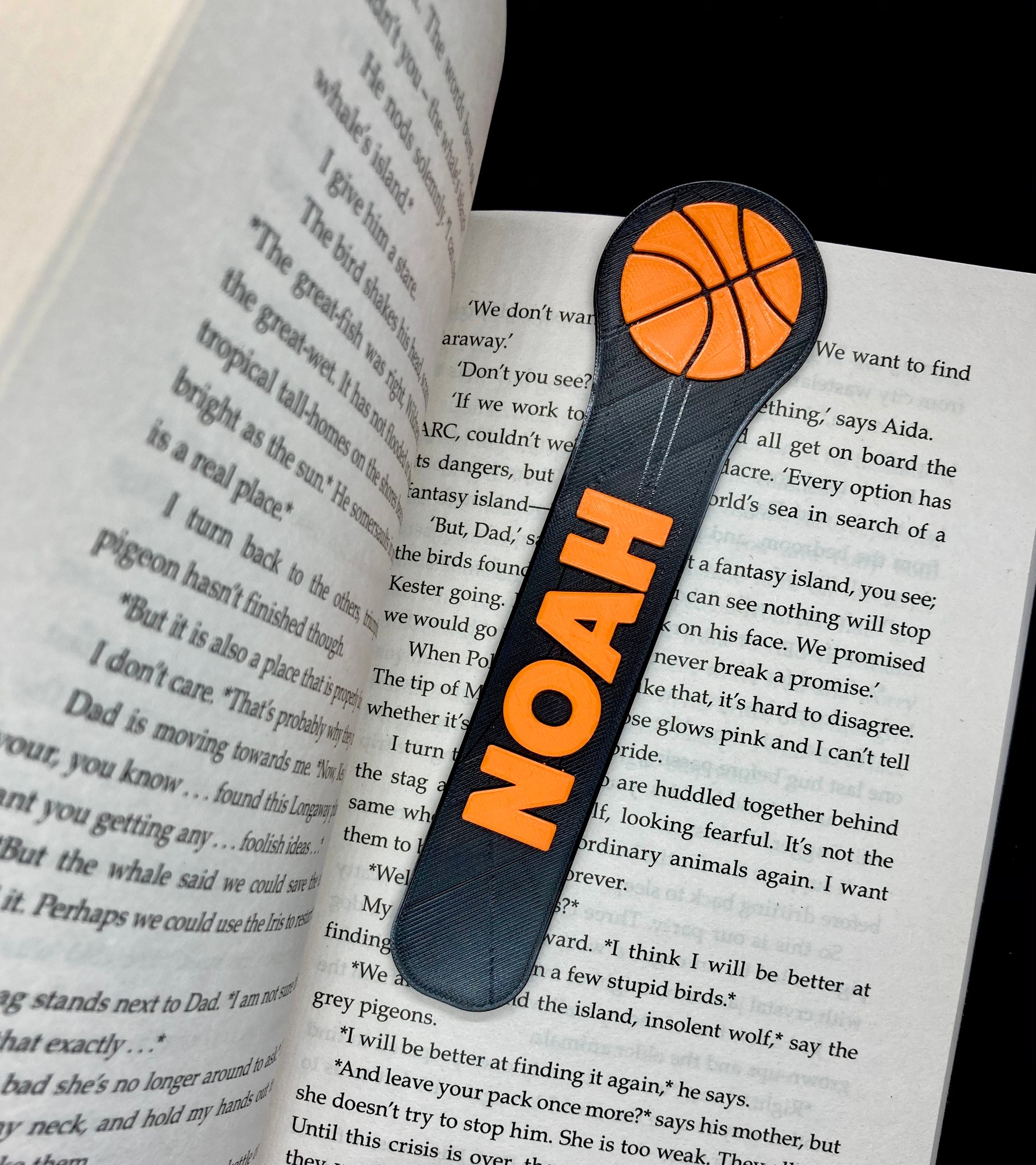 Personalised Basketball Bookmark Add Your Name Choose Your - Etsy