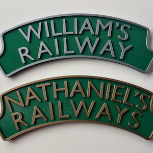 Personalised 3d Printed Train Headboard Door Plaque Sign – add Two ...