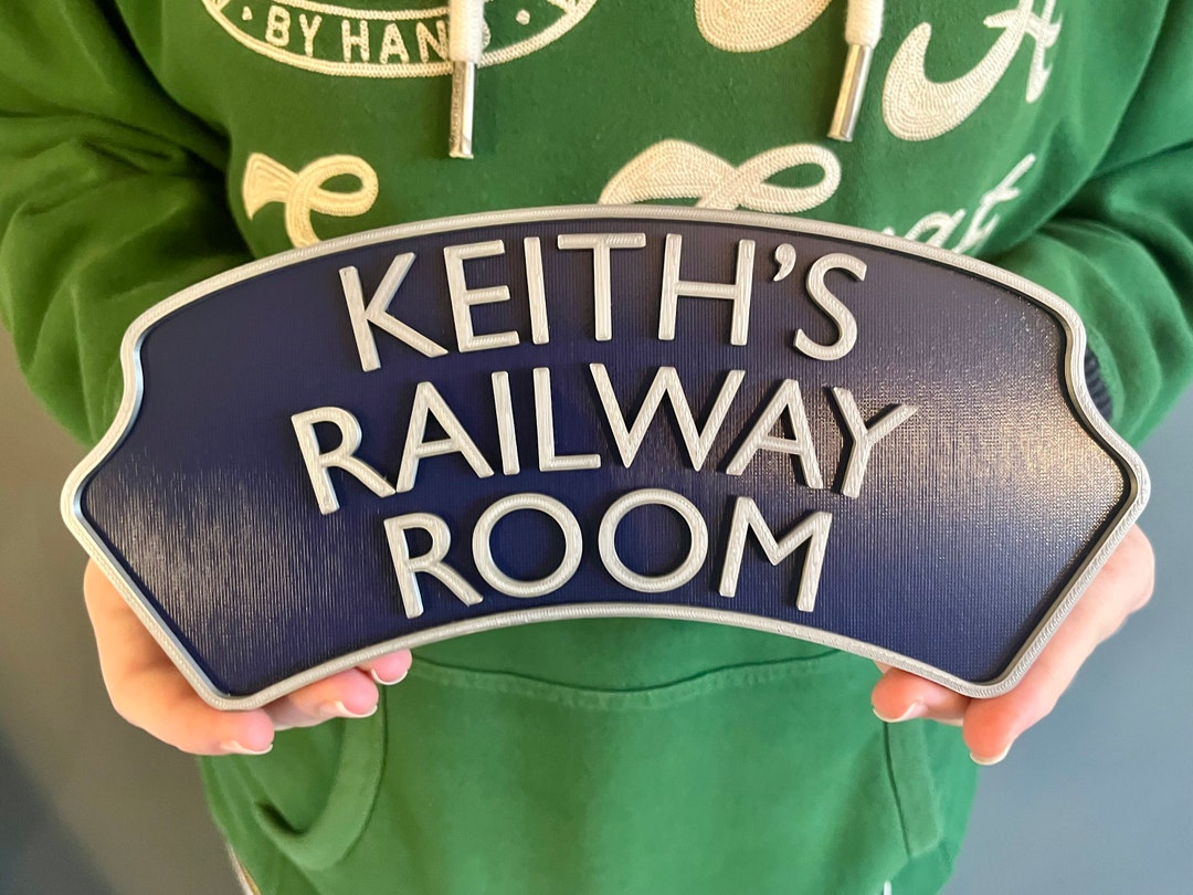 Personalised 3D Printed Train Headboard Sign: Vintage Steam Sign - Etsy UK