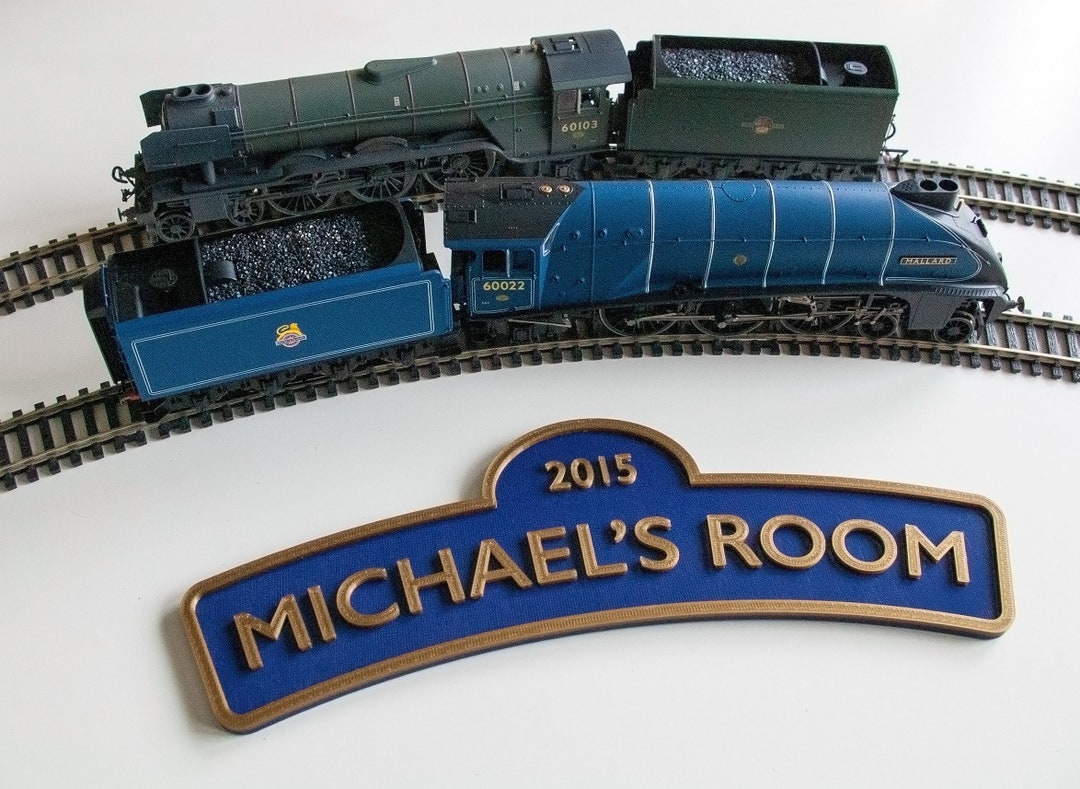 Personalised Train Nameplate Door Plaque Sign 3D Printed Choose Your ...