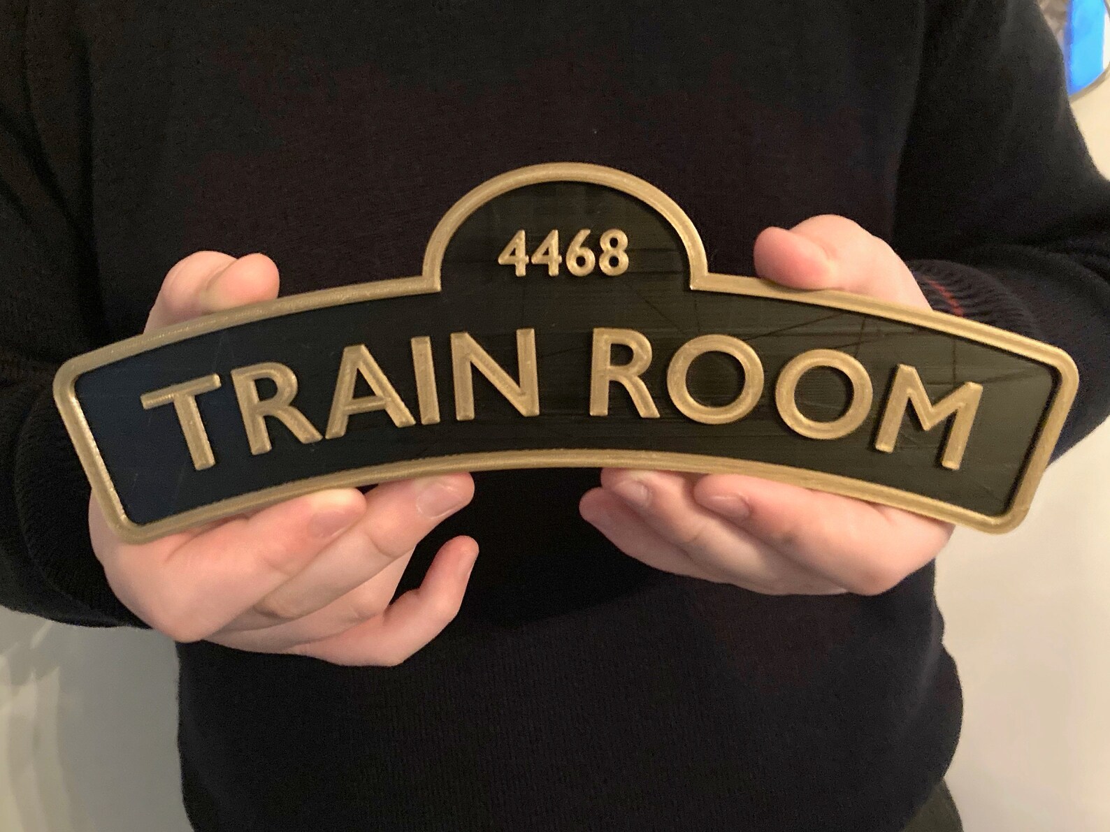 Personalised Train Nameplate Door Plaque Sign 3D Printed | Etsy UK
