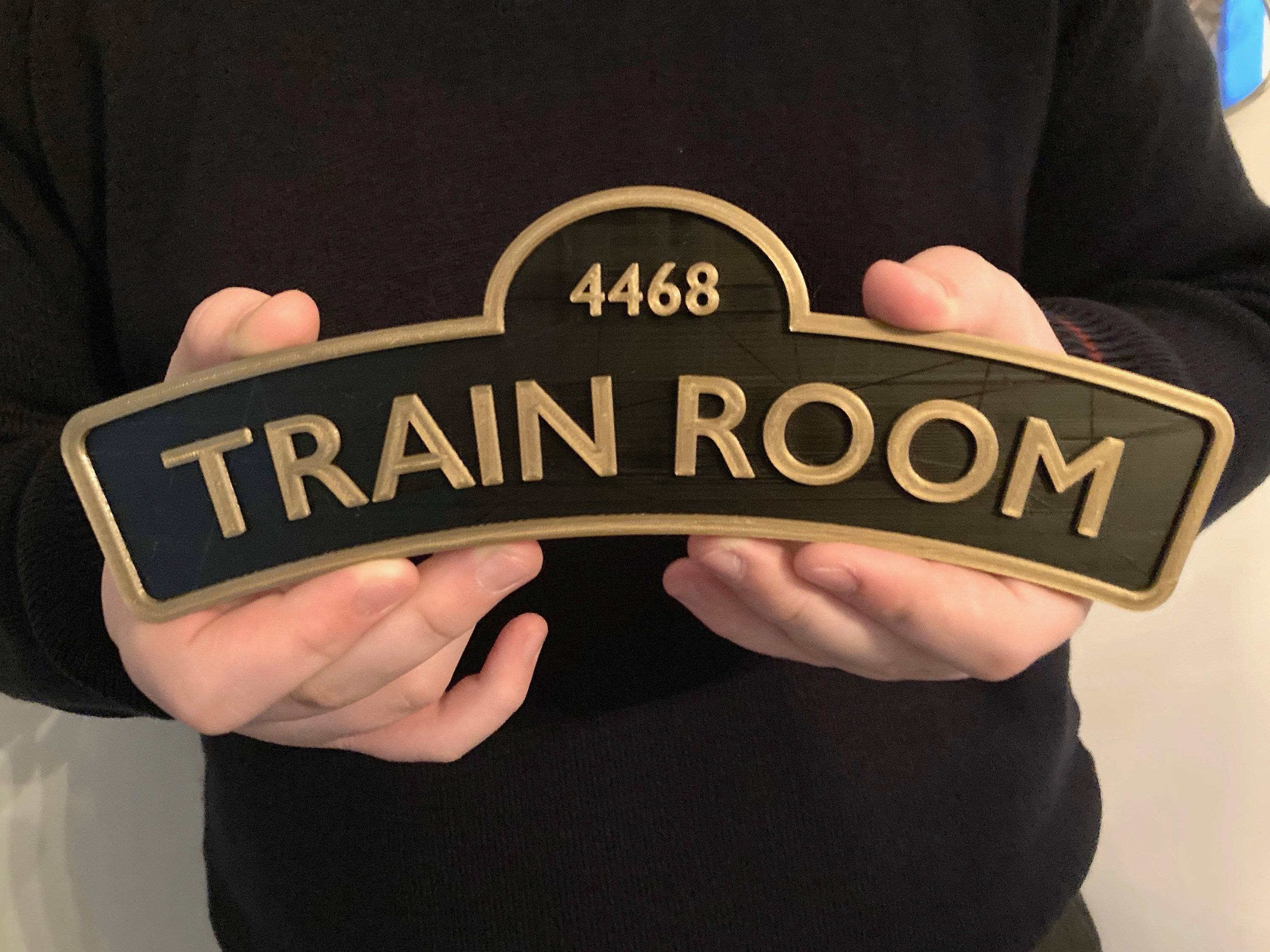 Personalised Train Nameplate Door Plaque Sign 3D Printed | Etsy UK