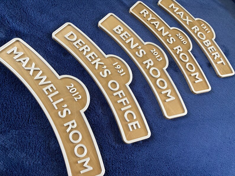 Personalised Train Nameplate Door Plaque Sign 3D Printed - Etsy UK