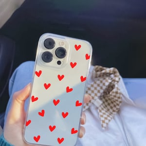 Cute Love Heart Phone Case for iPhone 15 14 13 12 11 Pro Max - Etsy