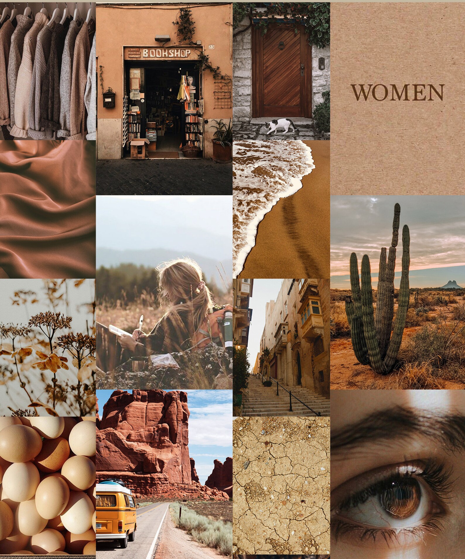 Earth Wall Collage Kit Digital Download 60PCS Room Decor | Etsy