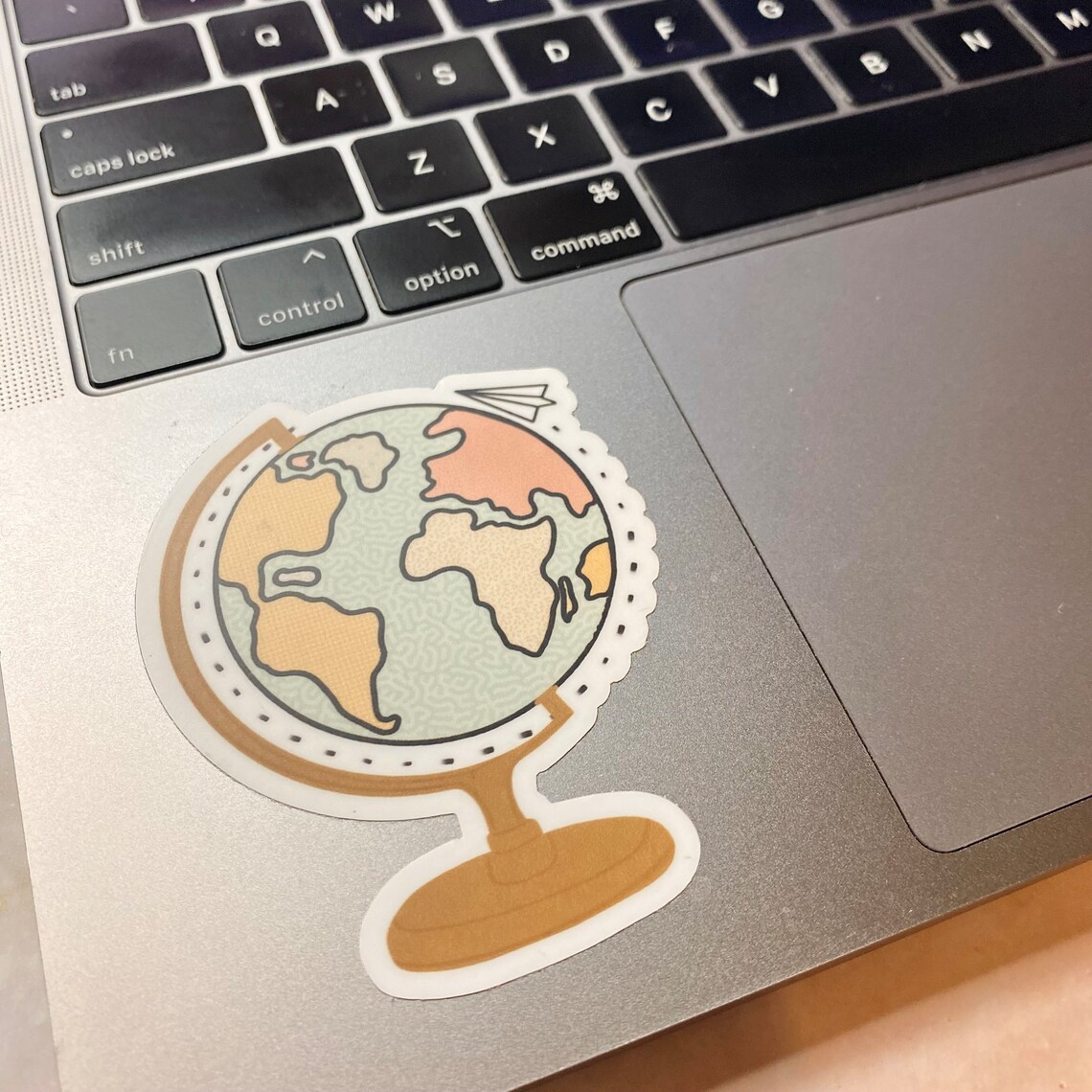 Doodle Globe Vinyl Sticker - Etsy