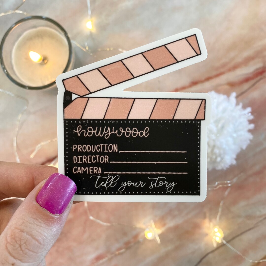 Movie Clapperboard Vinyl Sticker - Etsy