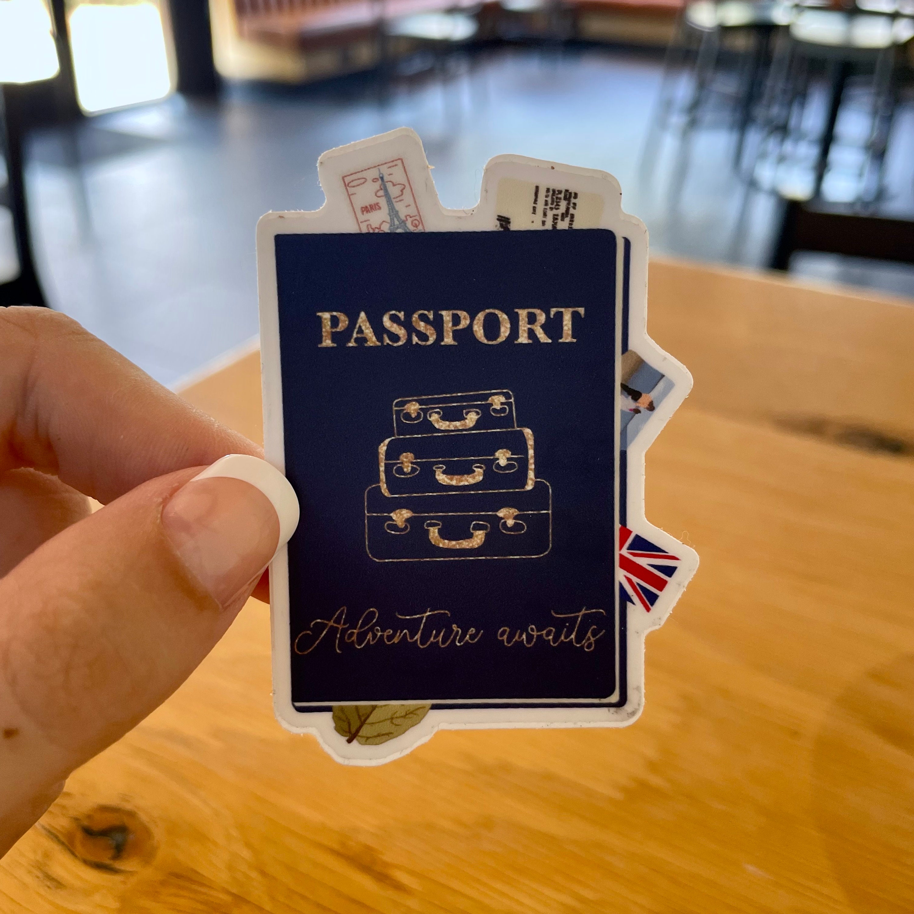 Passport Vinyl Sticker - Etsy