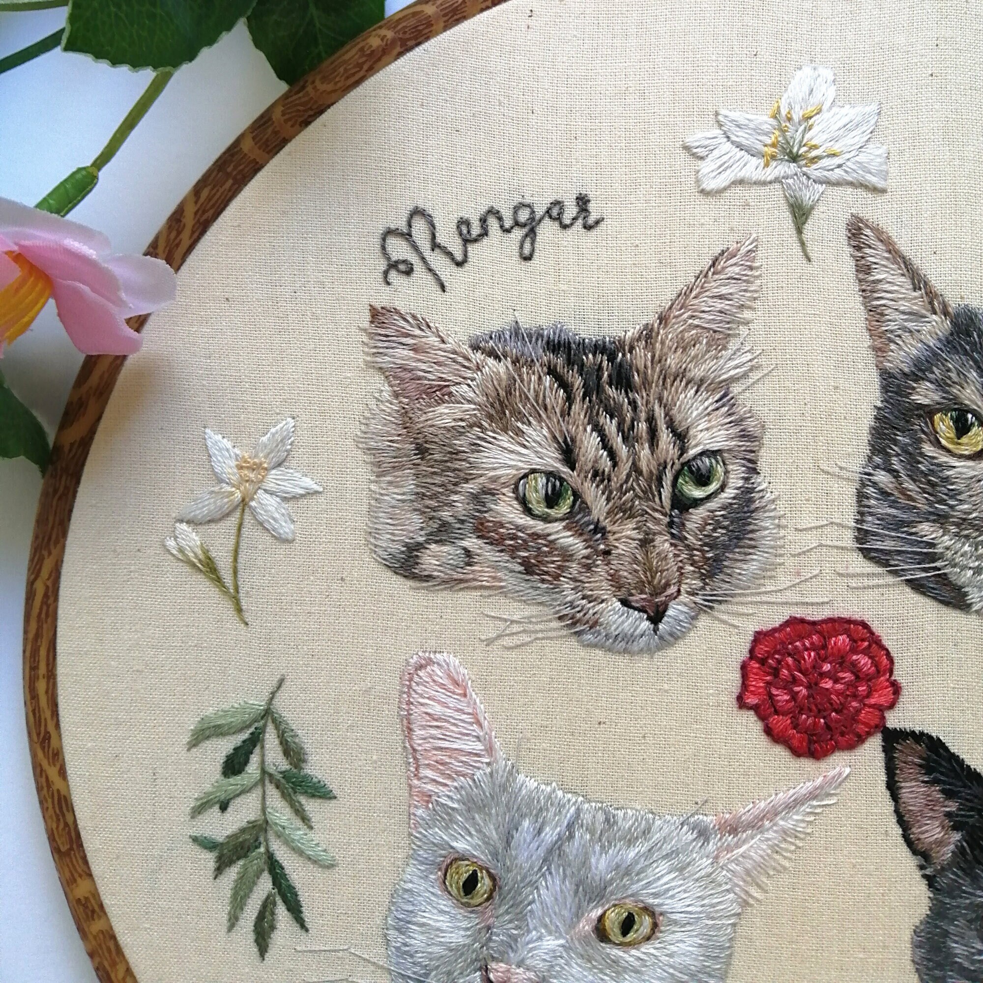 Custom Pet Embroidery, Pet Remembrance, Pet Portrait From Photo - Etsy