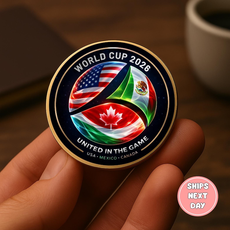 World Cup 2026 Commemorative Coin | Football Challenge Coin | Soccer ...