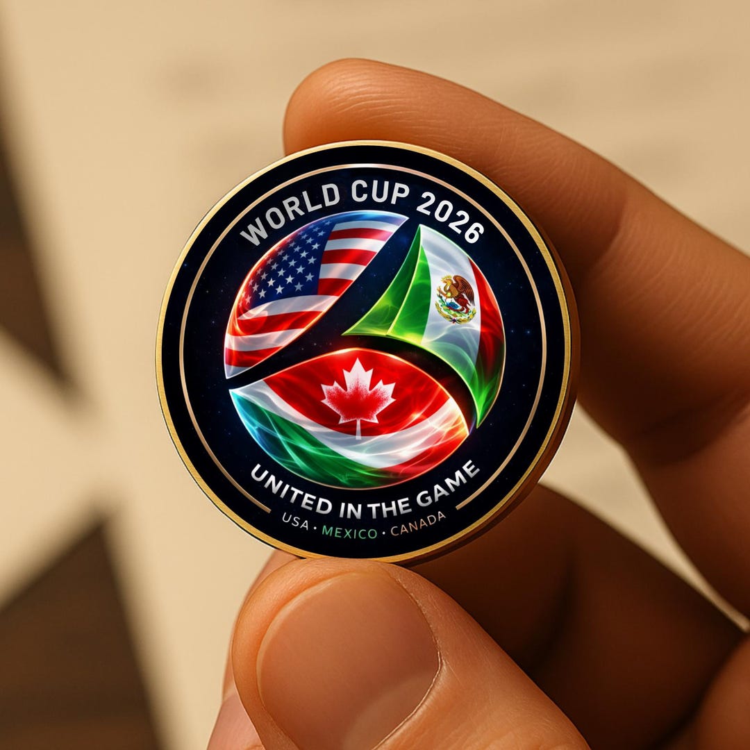 World Cup 2026 Commemorative Coin | Football Challenge Coin | Soccer ...