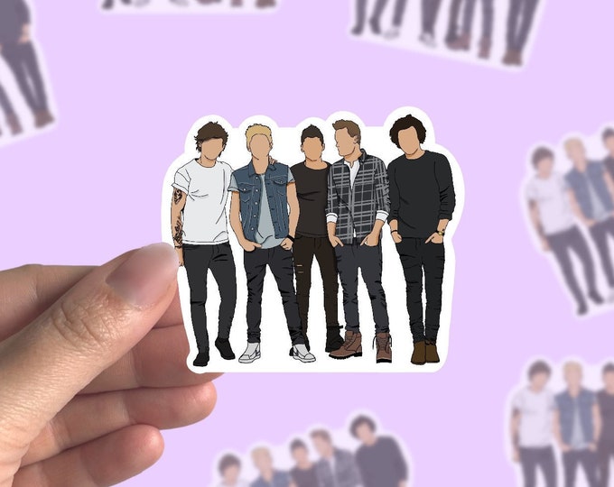 Sticker One Direction Inspired, 1 Direction Fan Birthday Gift, Louis ...
