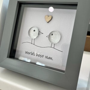Nan Pebble Picture Pebble Picture Frame Present for Nan - Etsy