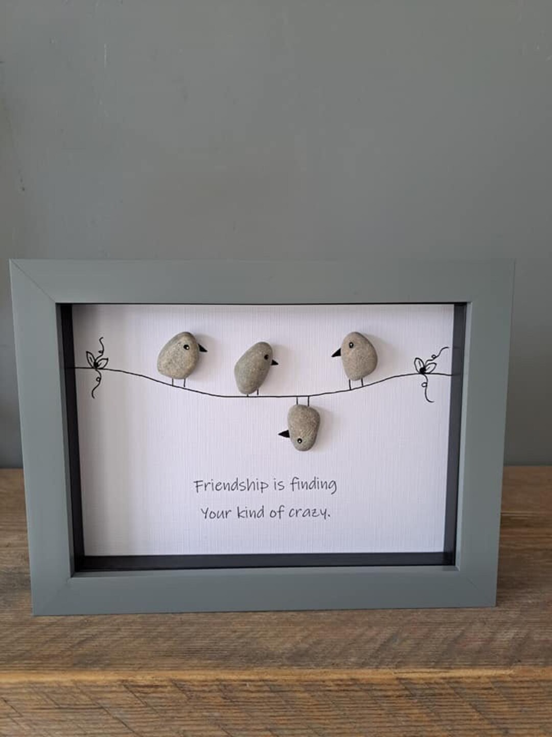 Friends Pebble Picture, Pebble Art Picture, Friendship Gift, Gift for ...