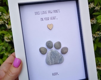 Dog Paw Pebble - Etsy