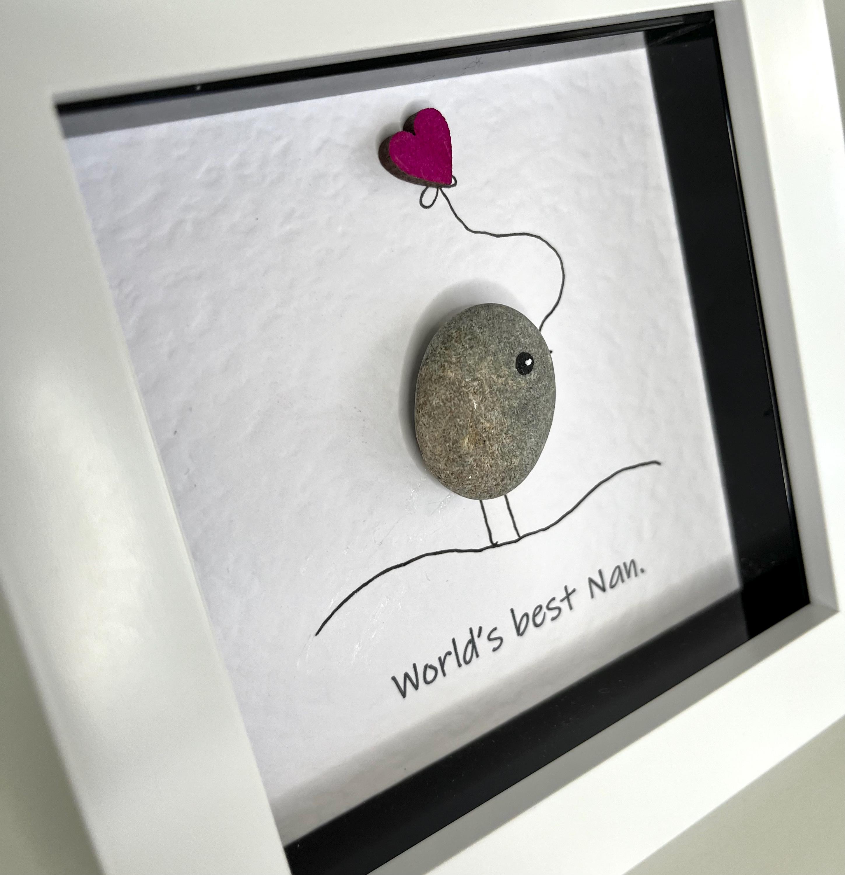 Nan Pebble Picture, Pebble Picture Frame, Present for Nan, Gift for Nan ...