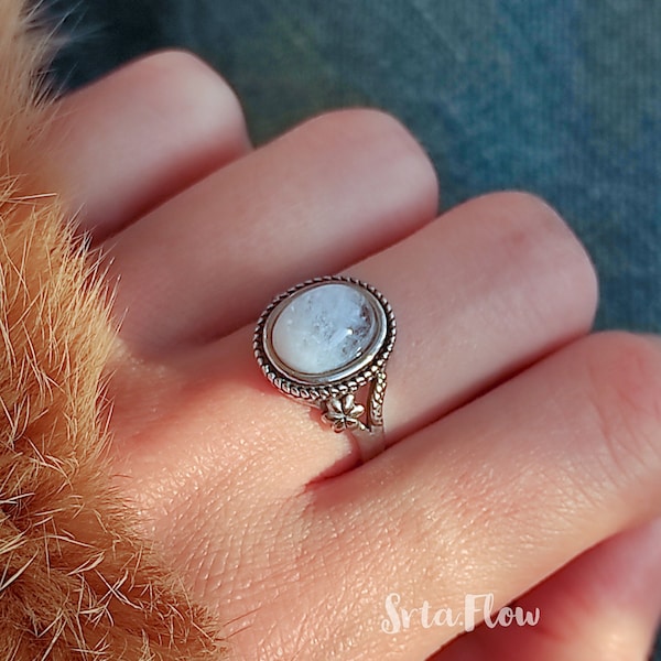 Boho Moonstone Ring - Etsy