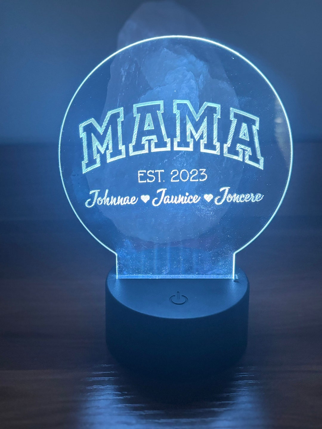 Personalize LED MAMA Sign for Mother’s Day. Custom LED Round 5.1 ...