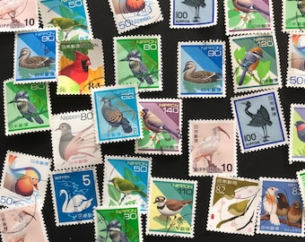 Japanese Bird Stamps - Etsy