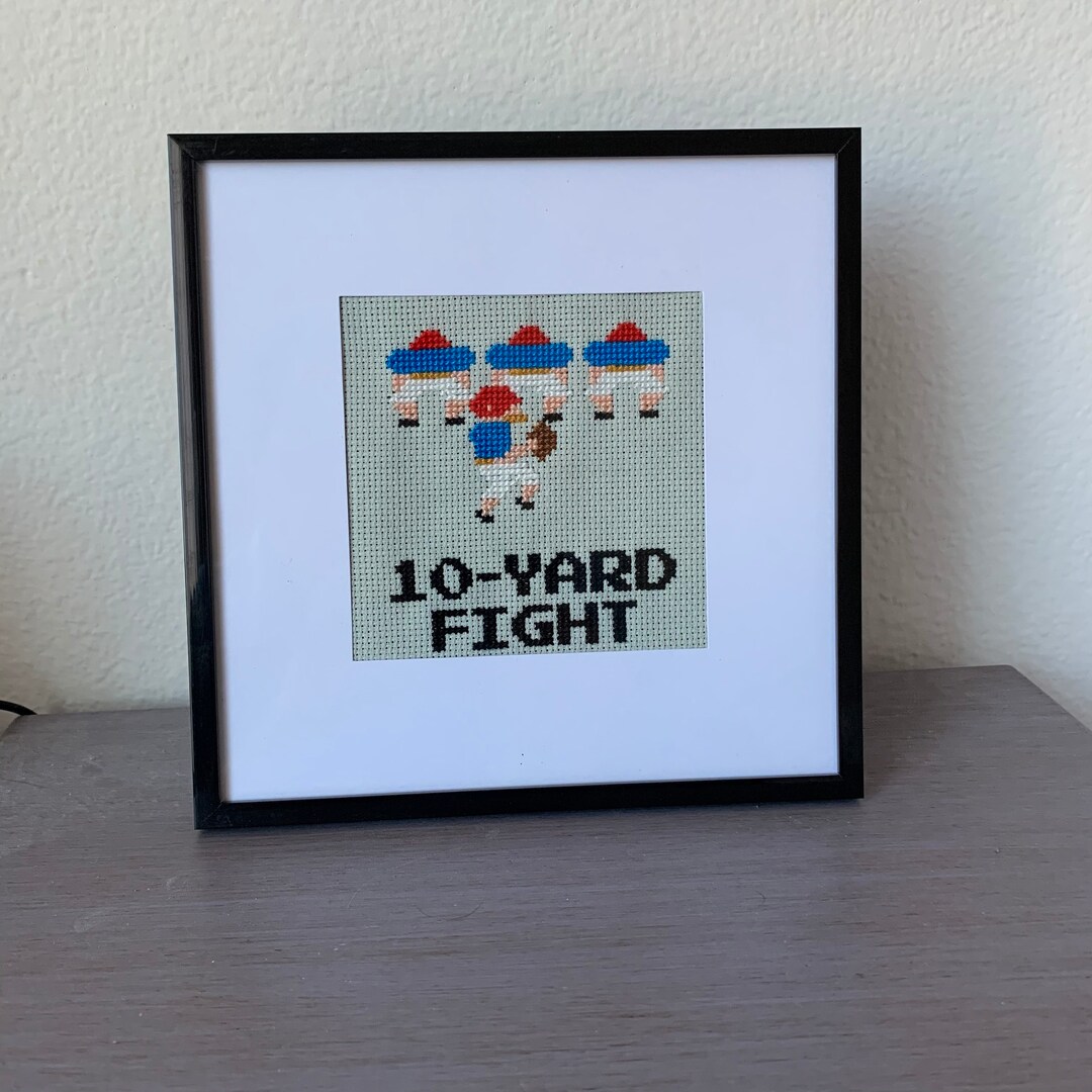 NES 10-yard Fight Cross Stitch Pattern - Etsy