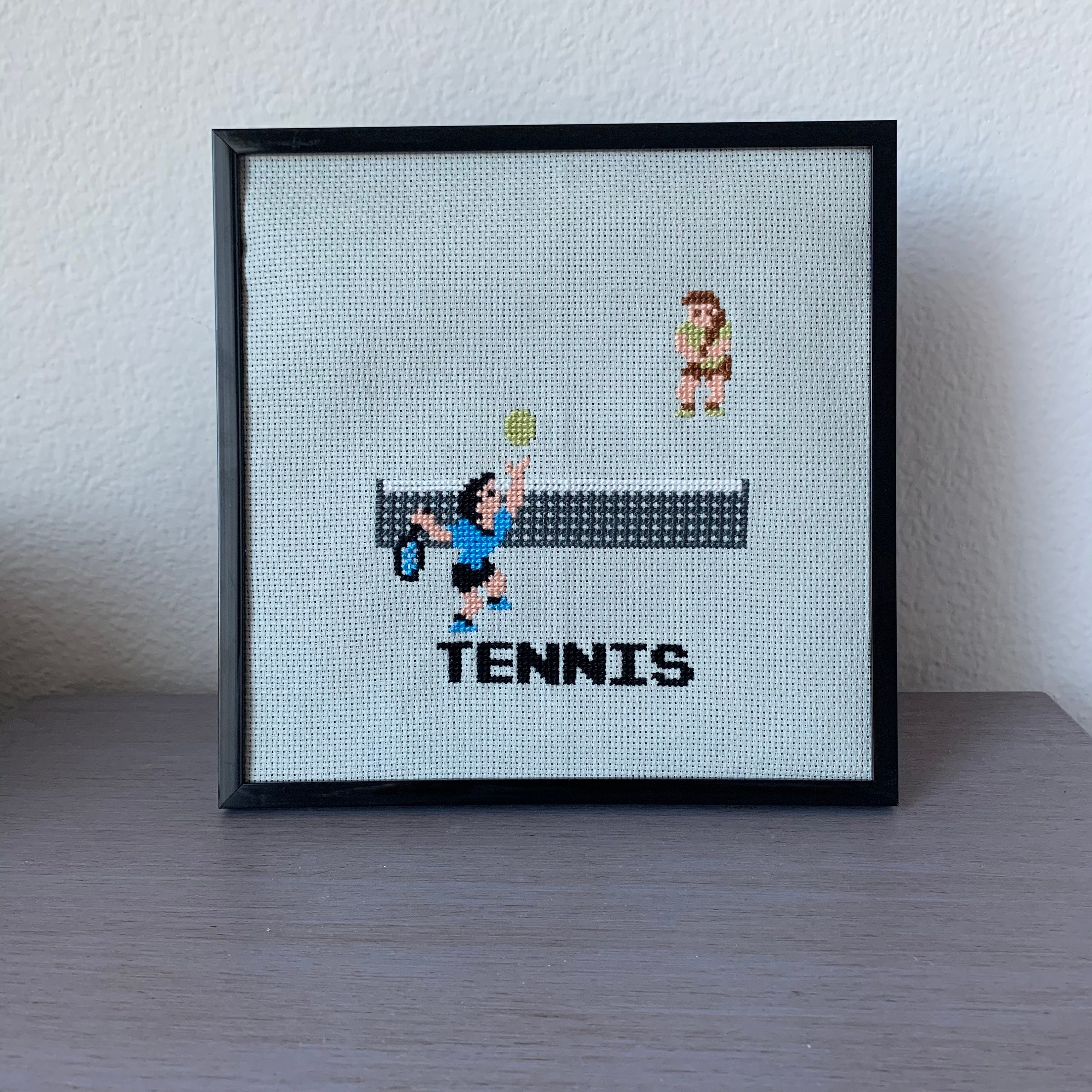 NES Tennis Cross Stitch Pattern - Etsy
