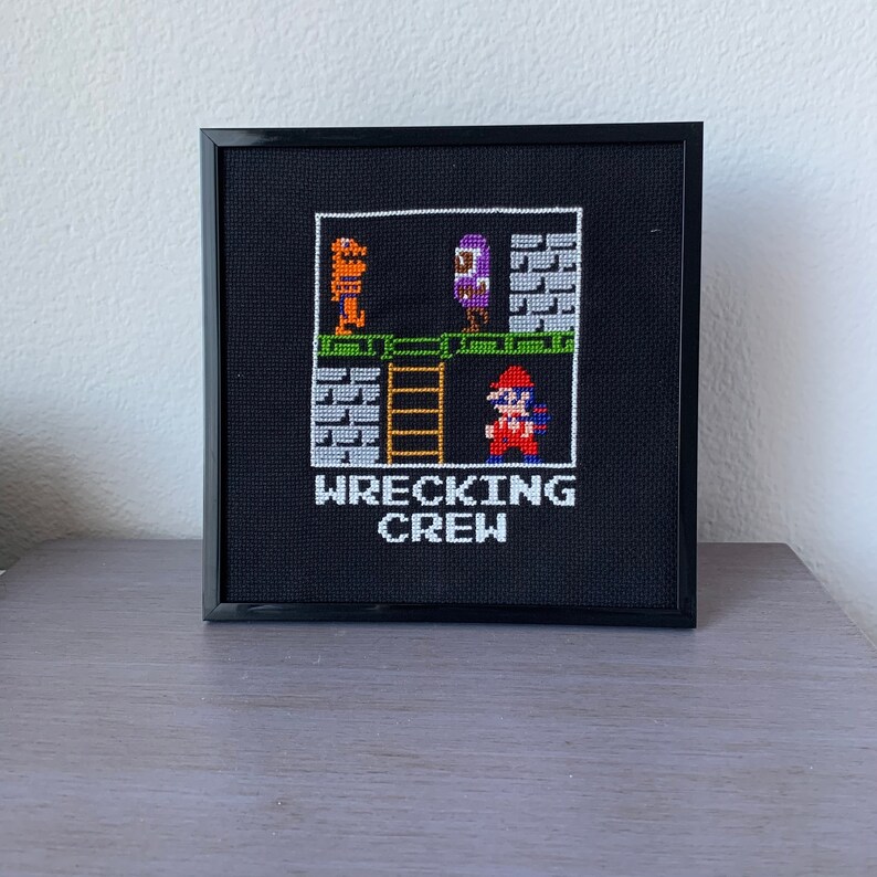 NES Wrecking Crew Cross Stitch Pattern - Etsy