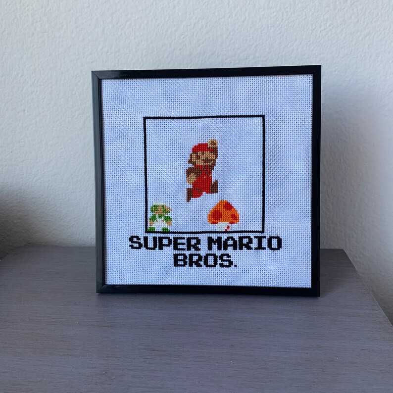 NES Super Mario Bros Cross Stitch Pattern - Etsy