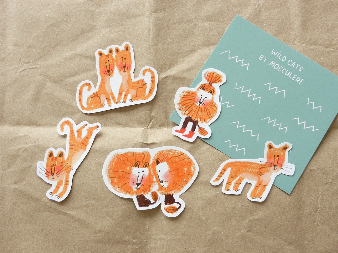 Wild Cats Sticker Pack by Mocculere / Lions and Lionesses / Lovely ...