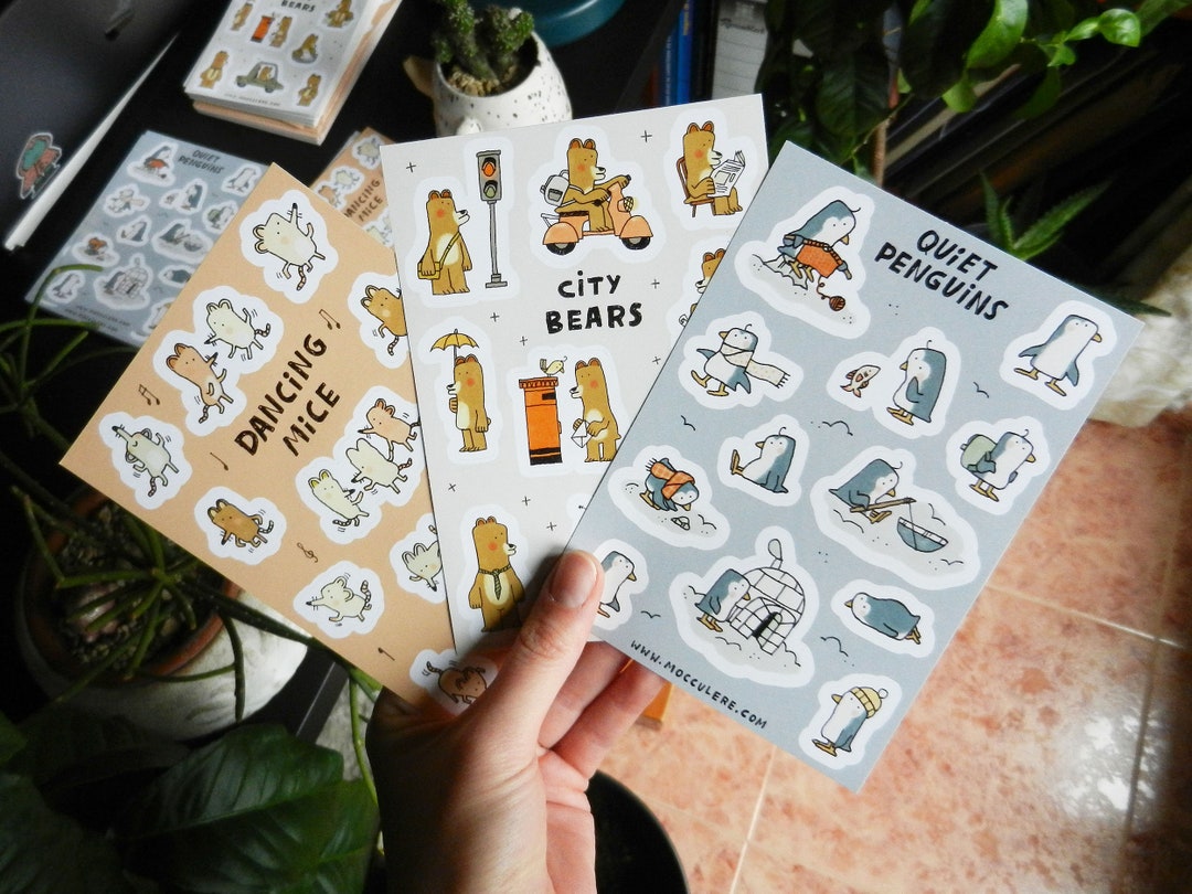 Daily Routine, Sticker Sheets by Mocculere / Bear Mouse Penguin ...