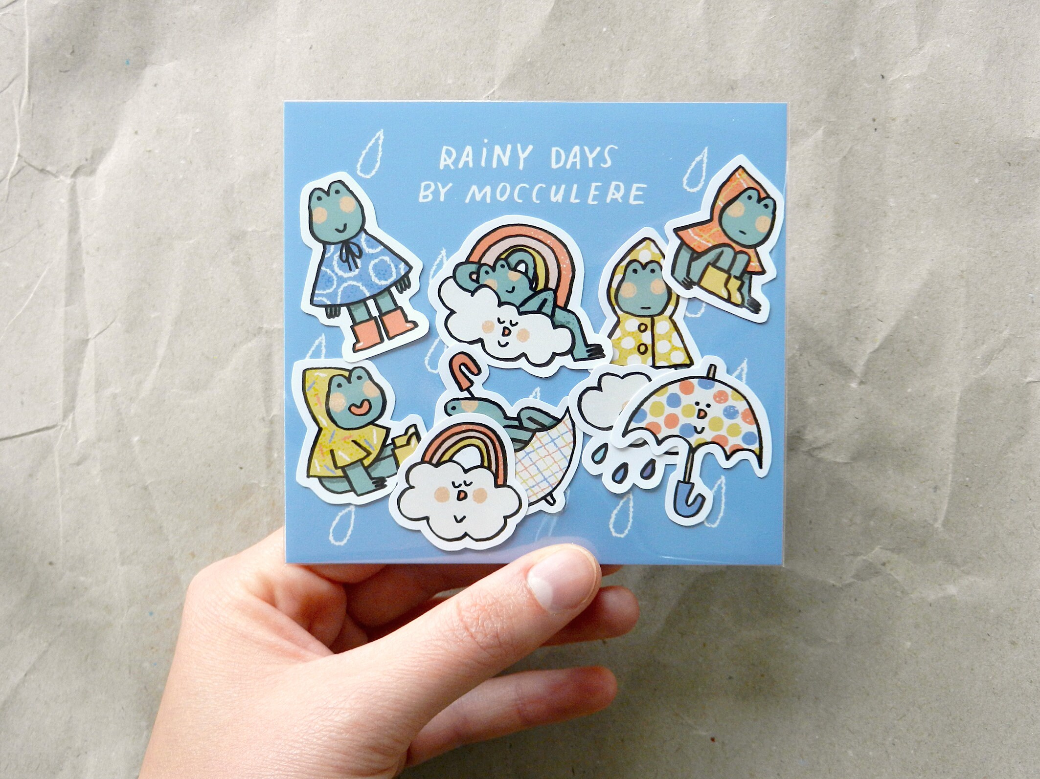 Rainy Days Sticker Pack by Mocculere / Glossy Die Cut Vinyl Stickers ...