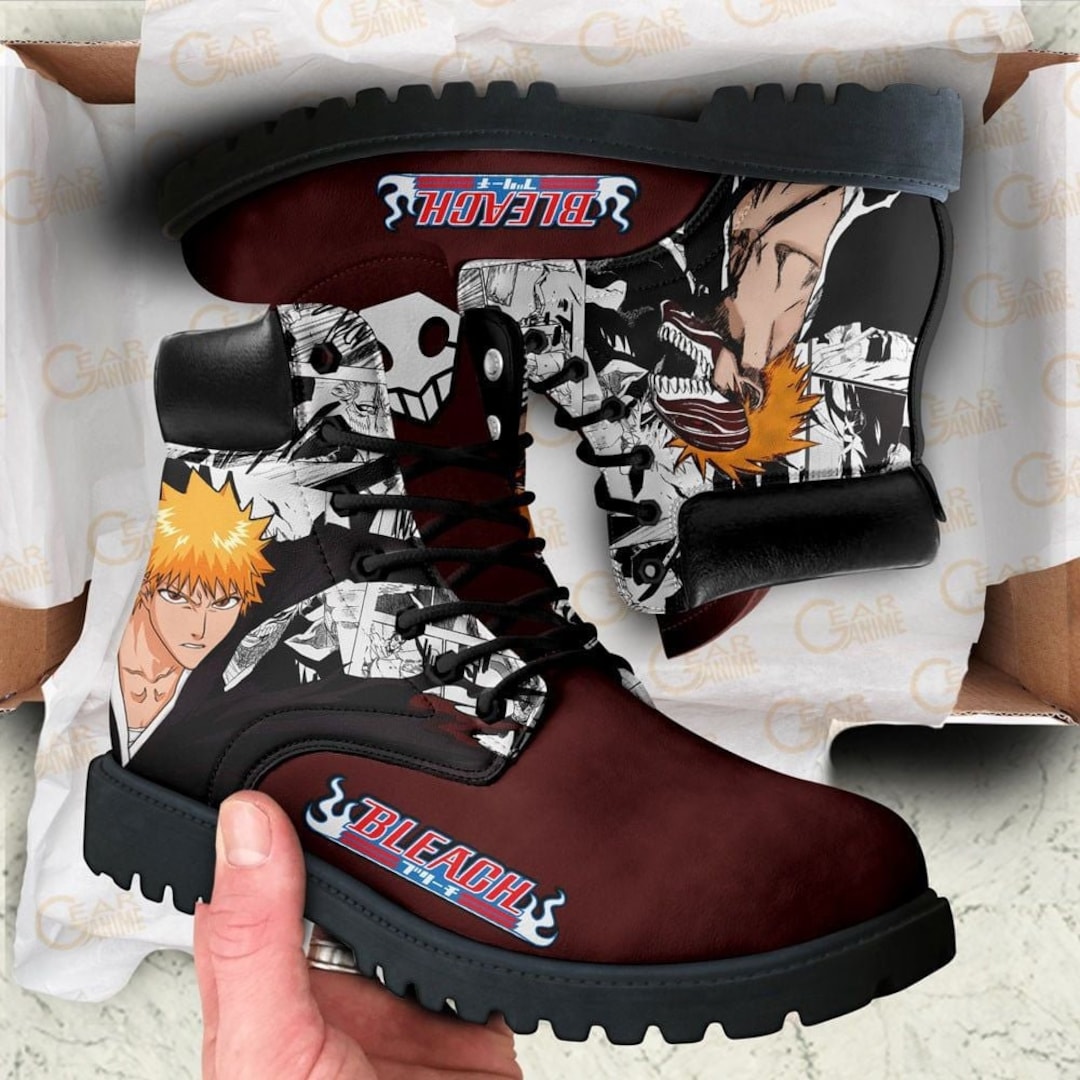 Ichigo Kurosaki Classic Leather Boots All Season for Fans - Etsy