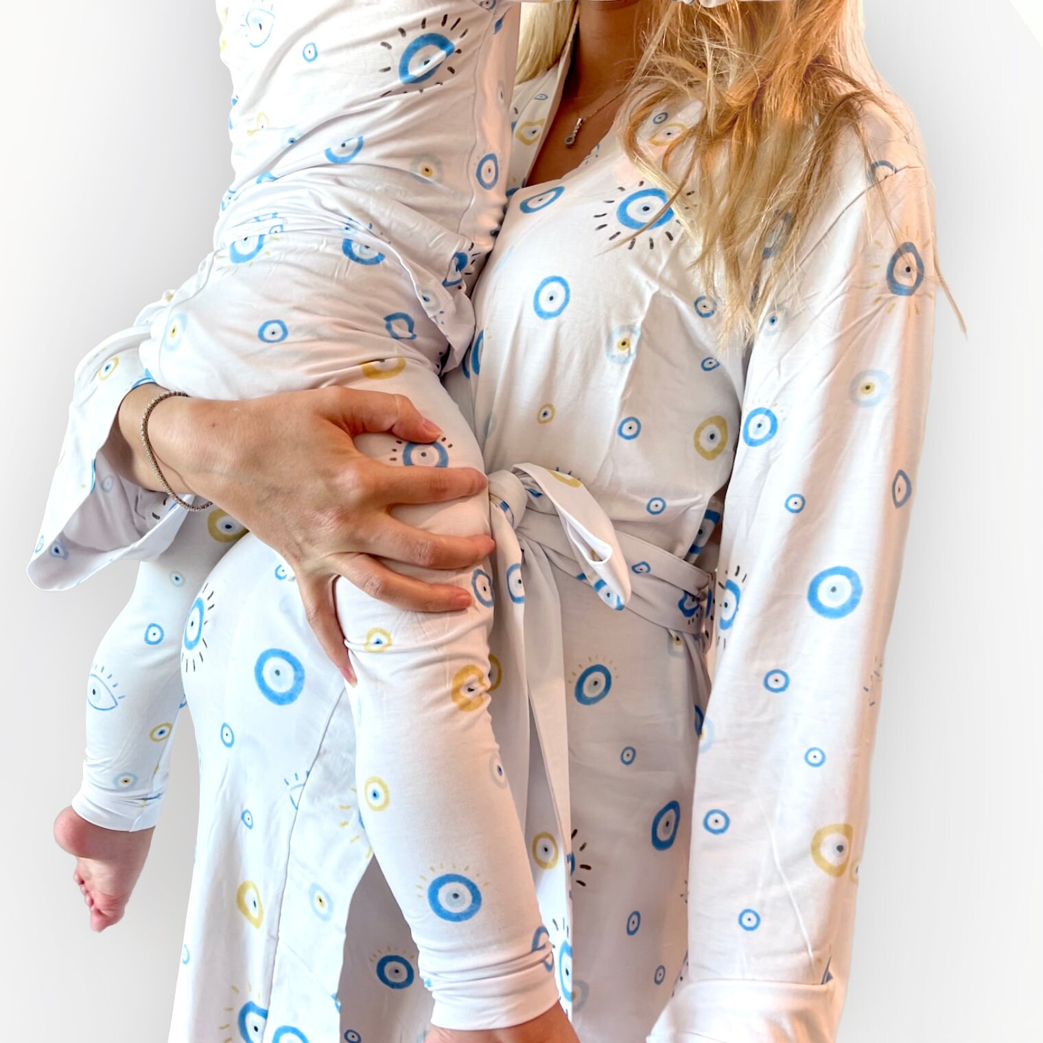 Evil Eye Bamboo Robe, Short Robe, Pocket Robe, Evil Eye Cover Up, Evil ...