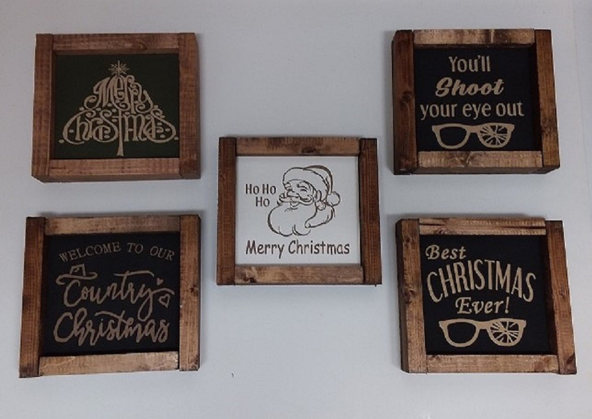 Christmas Signs, Funny Holiday Sign, Framed Sign, Farmhouse Style, Self ...