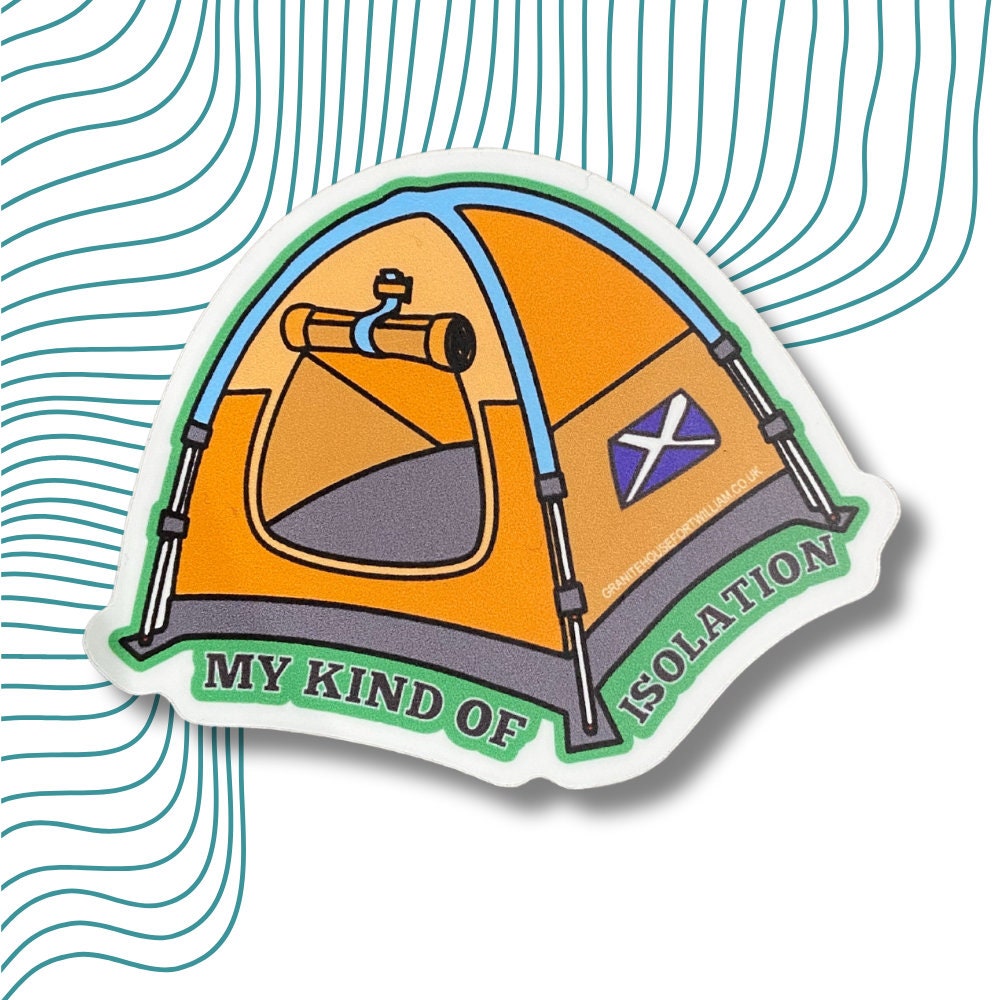 My Kind of Isolation Tent Sticker Camping Camper Scotland - Etsy