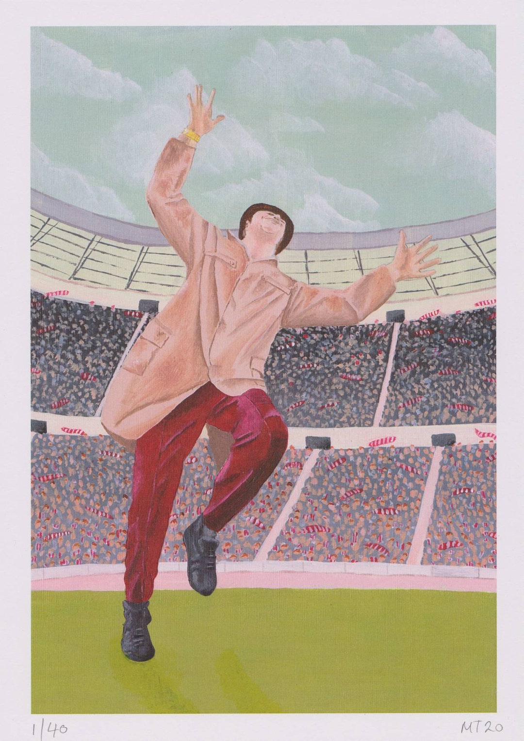 Sunderland AFC Art Print Bob Stokoe LIMITED EDITION - Etsy