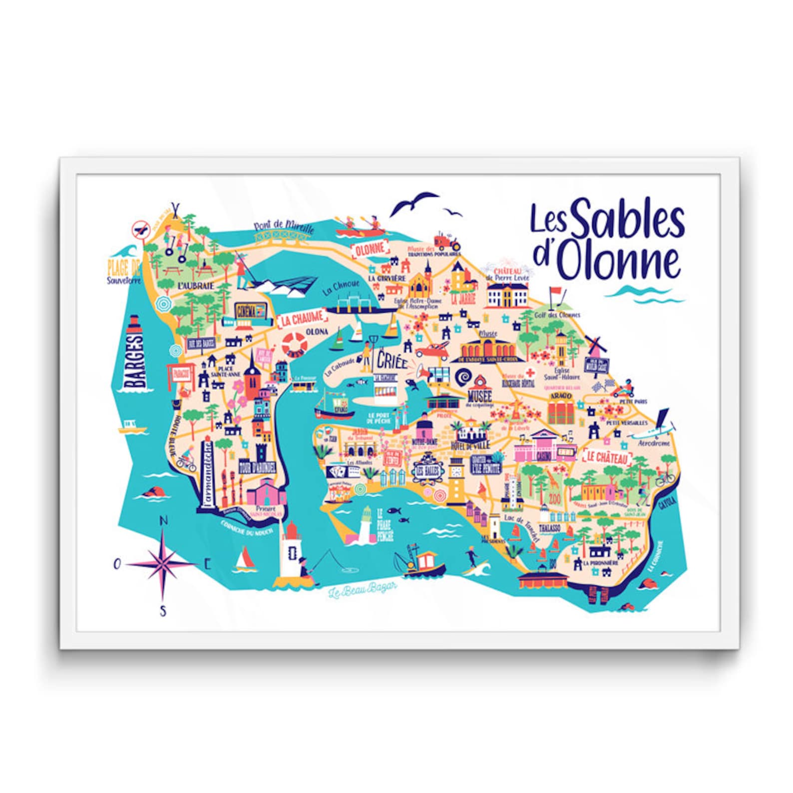 Les Sables-dOlonne Map - Carte de France - Base