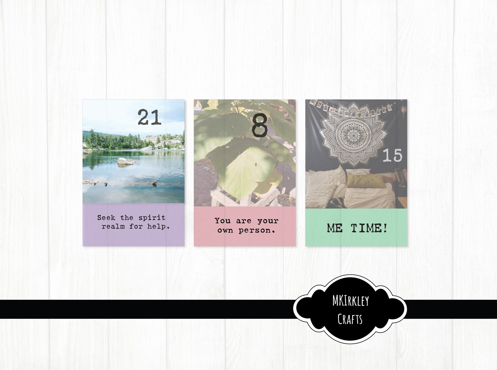 Little Black Deck Oracle Printable Pictures 29 Cards PDF - Etsy