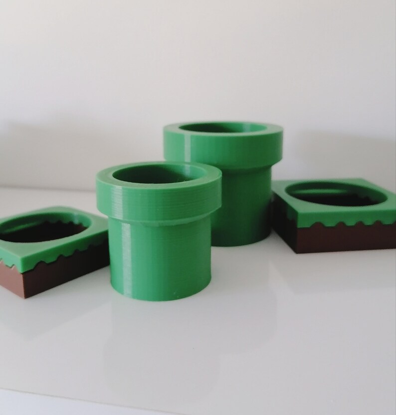 Green Super Mario Warp Pipe With Drainage and Tray - Etsy UK
