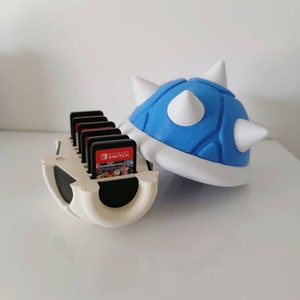 Nintendo Switch Games Cartridge Holder for Mario Kart Fans Blue Shell ...