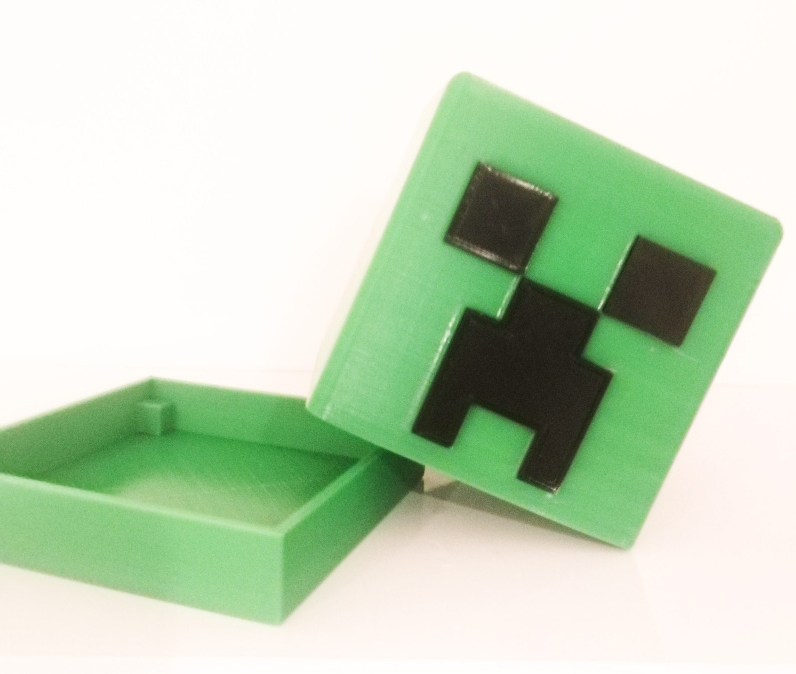 Minecraft Creeper Plant Pot with Drainage Green & Black | Etsy