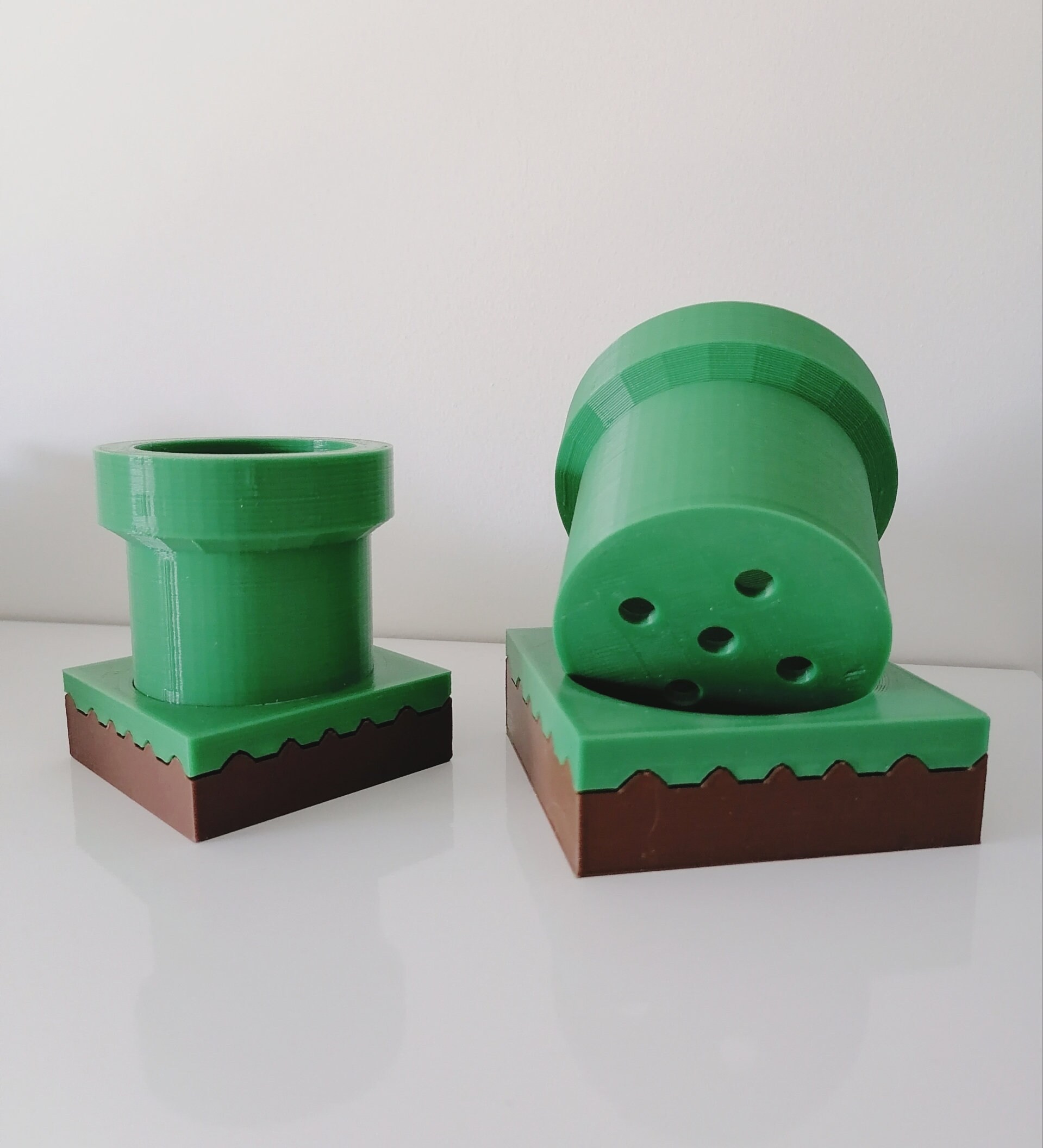 Green Super Mario Warp Pipe with Drainage and Tray | Etsy